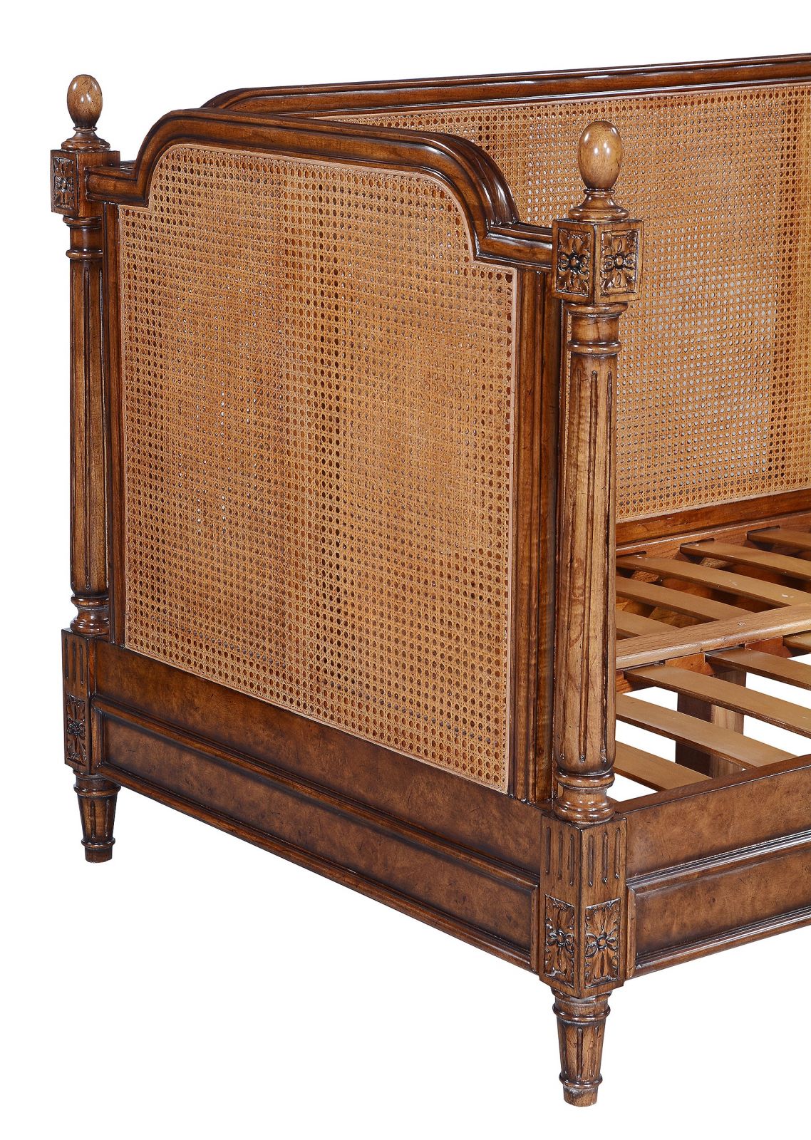 Burr oak day bed - UK single, Beds & Headboards from Brights of Nettlebed