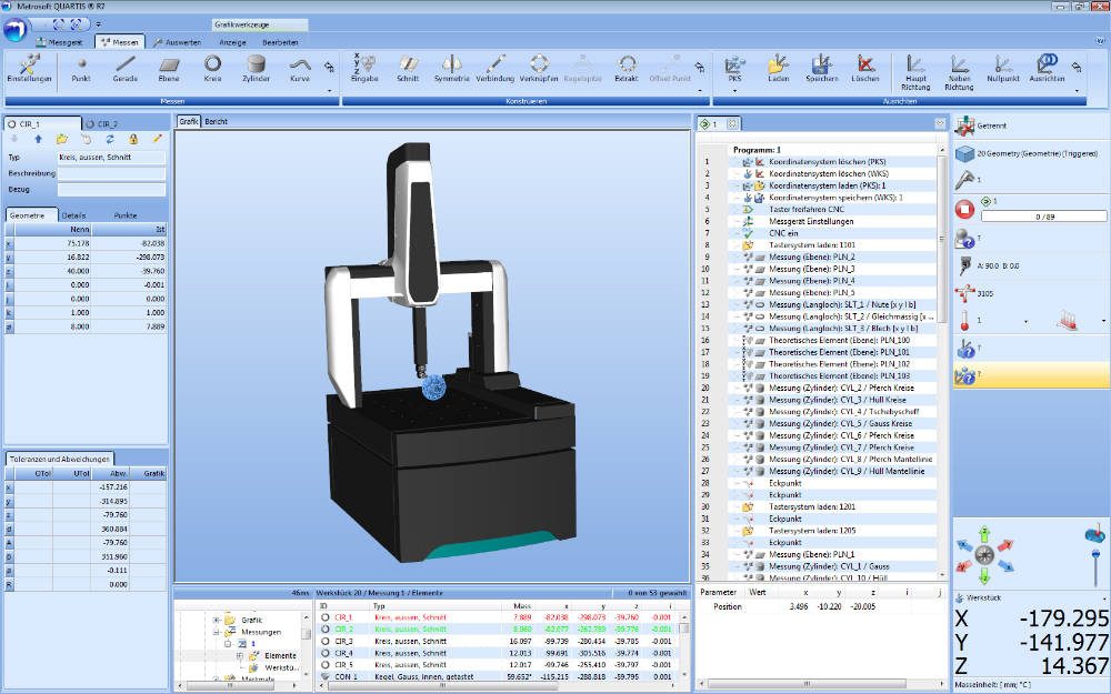 Metrosoft QUARTIS, Measurement Software from Wenzel UK